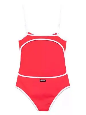 Miu Miu Two-tone Swimsuit - Red