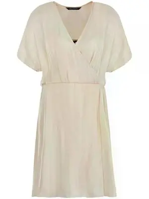 Armani Exchange Chiffon Mini Wrap Dress