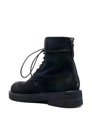 Marsèll Lace-up Suede Boots - Blue