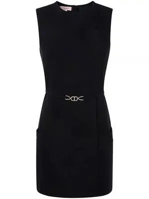 TWINSET Logo-plaque Sleeveless Mini Dress
