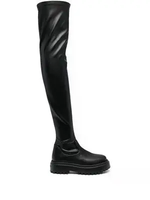 LE SILLA Ranger Thigh-high Boots - Black