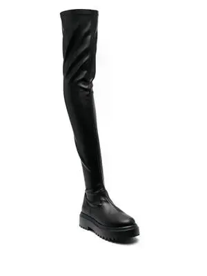 LE SILLA Ranger Thigh-high Boots - Black