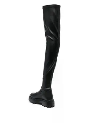 LE SILLA Ranger Thigh-high Boots - Black