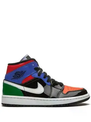 JORDAN Air 1 Mid Se Multicolor Patent Sneakers