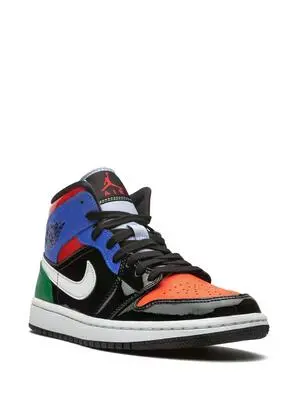 JORDAN Air 1 Mid Se Multicolor Patent Sneakers