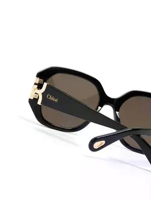 Chloé Marcie Oversized Sunglasses - Black