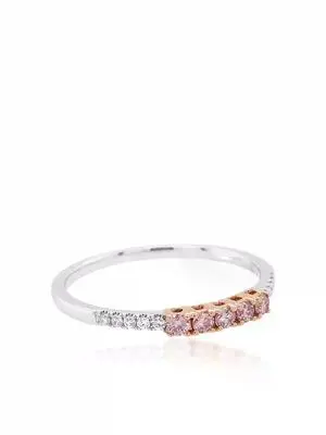 HYT JEWELRY 18kt Gold Pink Diamond Ring - Silver