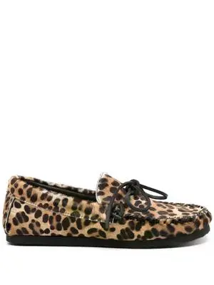 Isabel Marant Étoile Fitza Leopard-print Loafers - Brown