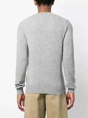 Play Comme Des Garcon V-neck Wool Jumper - Grey