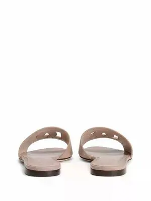 Dolce & Gabbana Dg Logo Leather Sandals - Pink