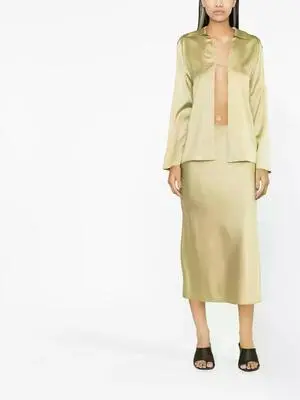 Jacquemus Logo-plaque Blouse - Neutrals