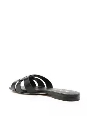 Saint Laurent Tribute Sandals - Black