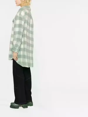 STAND STUDIO Checked Faux Shearling Coat