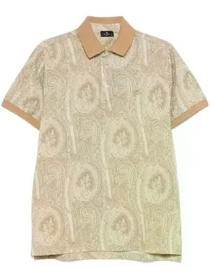Etro Paisley Polo Shirt - Brown