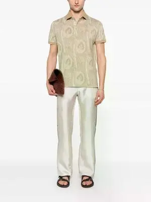 Etro Paisley Polo Shirt - Brown