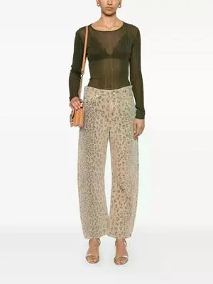 Pinko Semi-sheer Ribbed Top