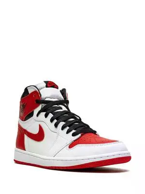 JORDAN Air 1 Retro High Heritage Sneakers - Red