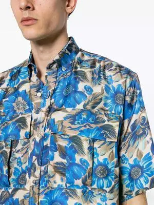 Moschino Floral-print Silk Shirt