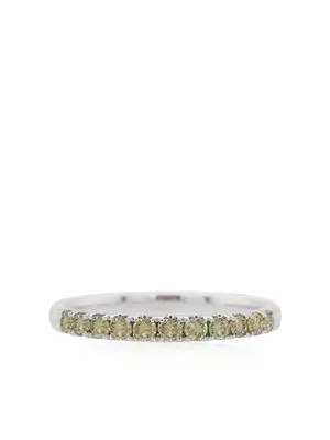 HYT JEWELRY 18kt White Gold Diamond Band Ring - Silver