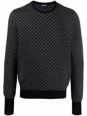 DRUMOHR Pattern-jacquard Knit Jumper