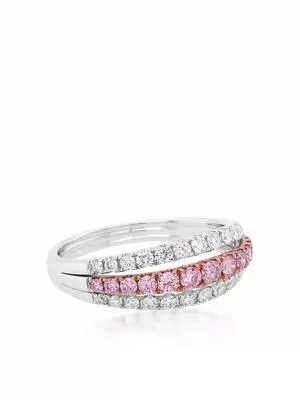 HYT JEWELRY 18kt Gold Argyle Pink Diamond Ring - Silver
