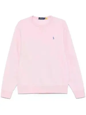 Polo Ralph Lauren Classic Sweatshirt With Polo Pony Motif - Pink