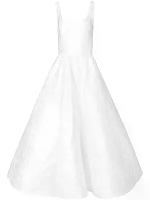 Carolina Herrera Patterned Jacquard Midi-dress