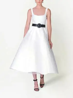 Carolina Herrera Patterned Jacquard Midi-dress