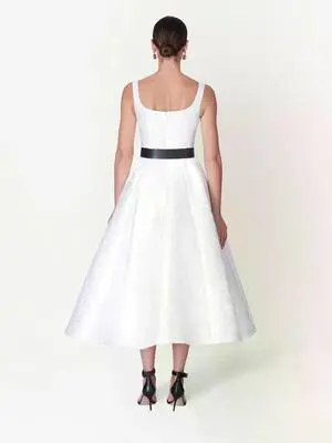 Carolina Herrera Patterned Jacquard Midi-dress