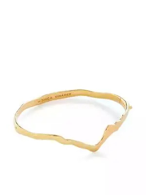 Monica Vinader Wishbone Bangle Bracelet In -tone - Gold