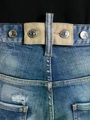 Dsquared2 Distressed Slim-leg Jeans - Blue