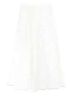 Elie Saab Poplin Midi Skirt