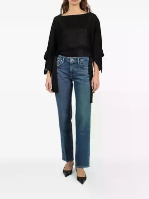 Alberta Ferretti Knit Batwing Top