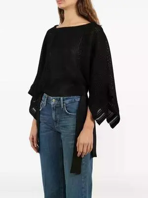 Alberta Ferretti Knit Batwing Top