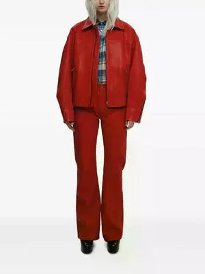 MAINLESS Leather Jacket - Red