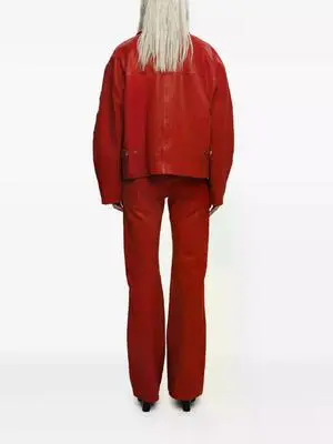 MAINLESS Leather Jacket - Red