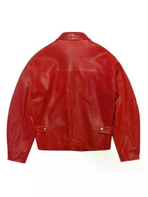 MAINLESS Leather Jacket - Red