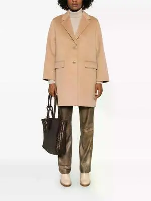 THE DYNAMIS STUDIO Brushed Wool Oxford Coat - Neutrals