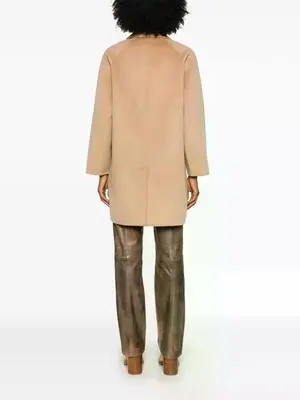 THE DYNAMIS STUDIO Brushed Wool Oxford Coat - Neutrals