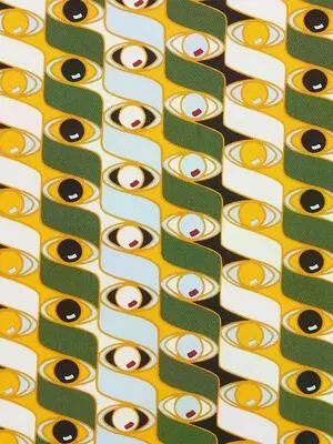 La DoubleJ Third Eye-print Cotton Tea Towel
