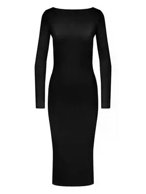 MAISON CLOSE 019 Open-back Midi Dress - Black