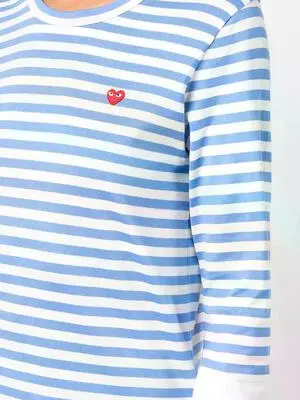 Play Comme Des Garcon Heart-patch Cotton T-shirt