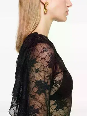 Oseree Scarf-detail Bodysuit