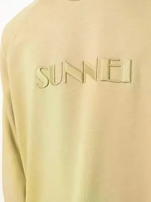 Sunnei Embroidered Logo Cotton Sweatshirt