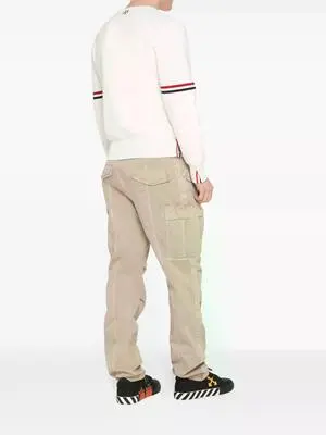 Thom Browne Milano Stitch Stripe Armband Jumper - White