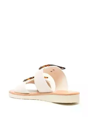ANCIENT GREEK SANDALS Iaso Flat Sandals - Neutrals