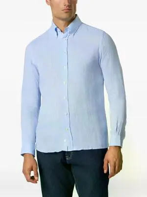 Brooks Brothers Linen Shirt - Blue