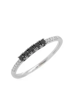 HYT JEWELRY Diamond-embellished 18k White Gold Ring - Silver