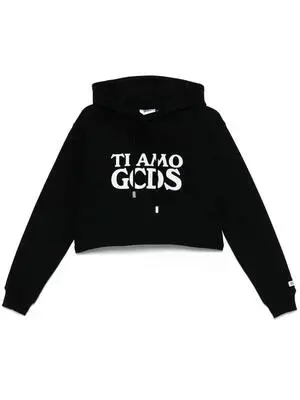 Gcds Cropped Sweatshirts Hoodies For Women
