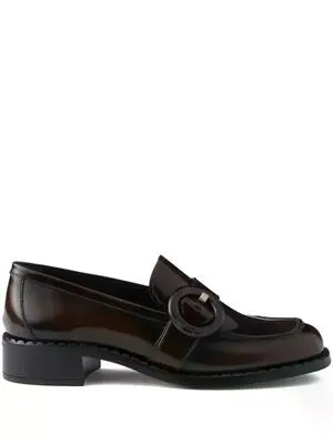 Prada Brushed Leather Loafers